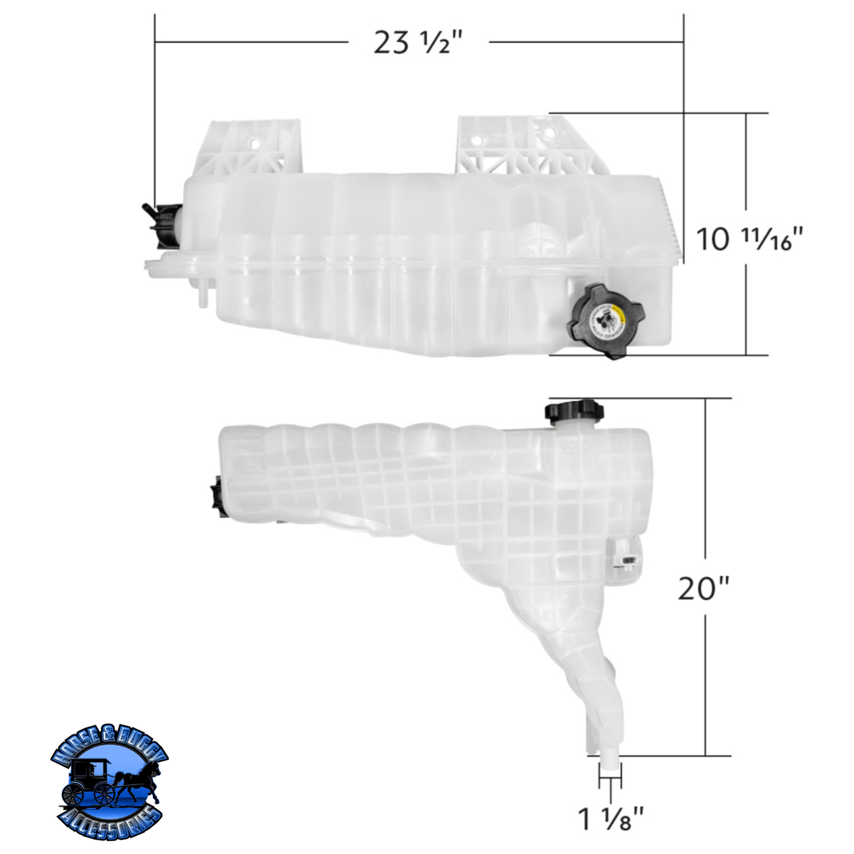 PRESSURIZED COOLANT RESERVOIR & COOLANT LEVEL SENSOR FOR 2013-2021 KEN ...