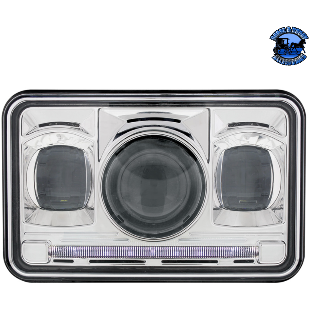 ULTRALIT - 11 High Power LED 4" X 6" Projection Headlight - Low Beam ( — Horse & Buggy Accessories