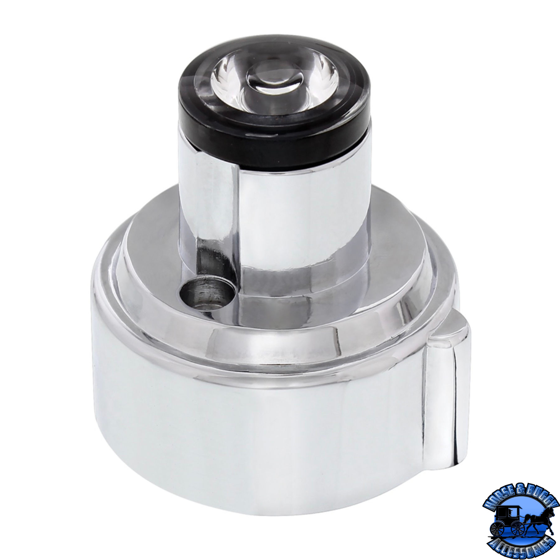 rooklyn Style Spike Gearshift Knob With LED 9/10 Speed Adapter - Chrom — Horse & Buggy Accessories