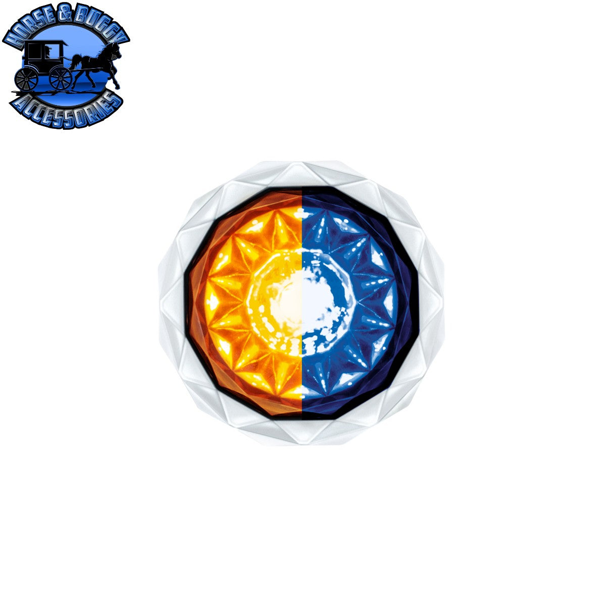 Double Fury 4 LED Dual Function 1-1/8" Crystal Watermelon Light (Choos ...