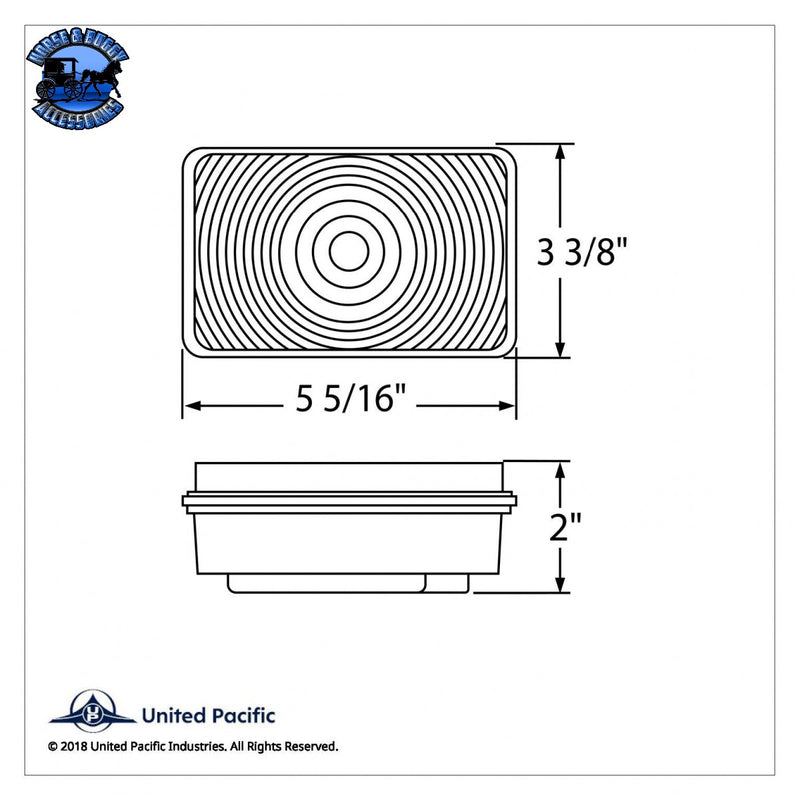 UP-36407 Rectangular Back-Up Light (25-Pack) — Horse & Buggy Accessories