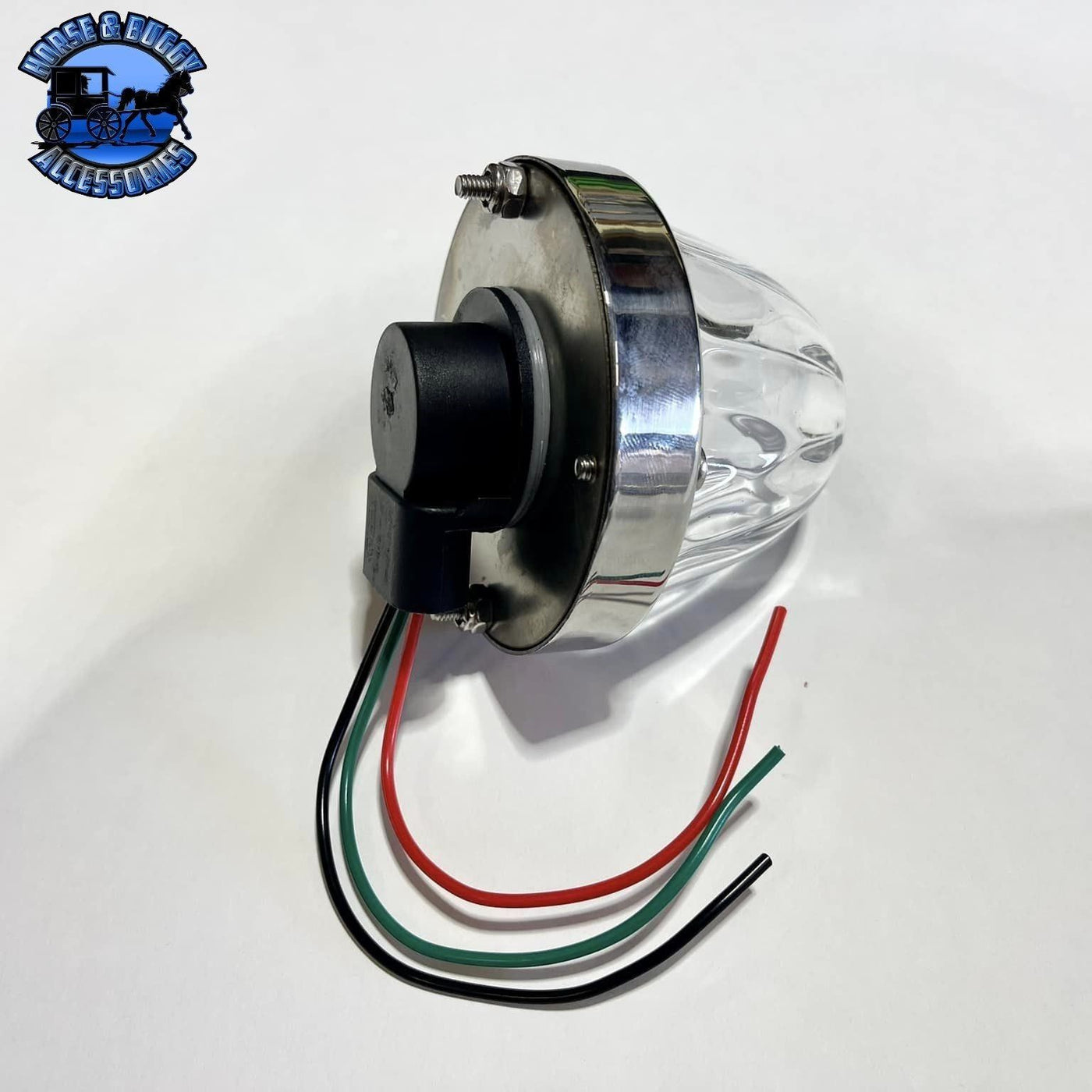 3 wire 3157 bulb-Sealed clear lens glass watermelon kit (bulb not incl ...