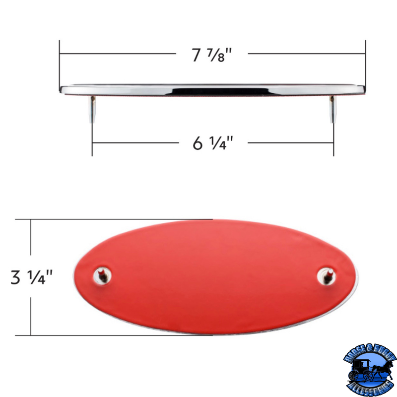 Chrome Die Cast Oval Emblem - Mexico Flag #10924 — Horse & Buggy ...