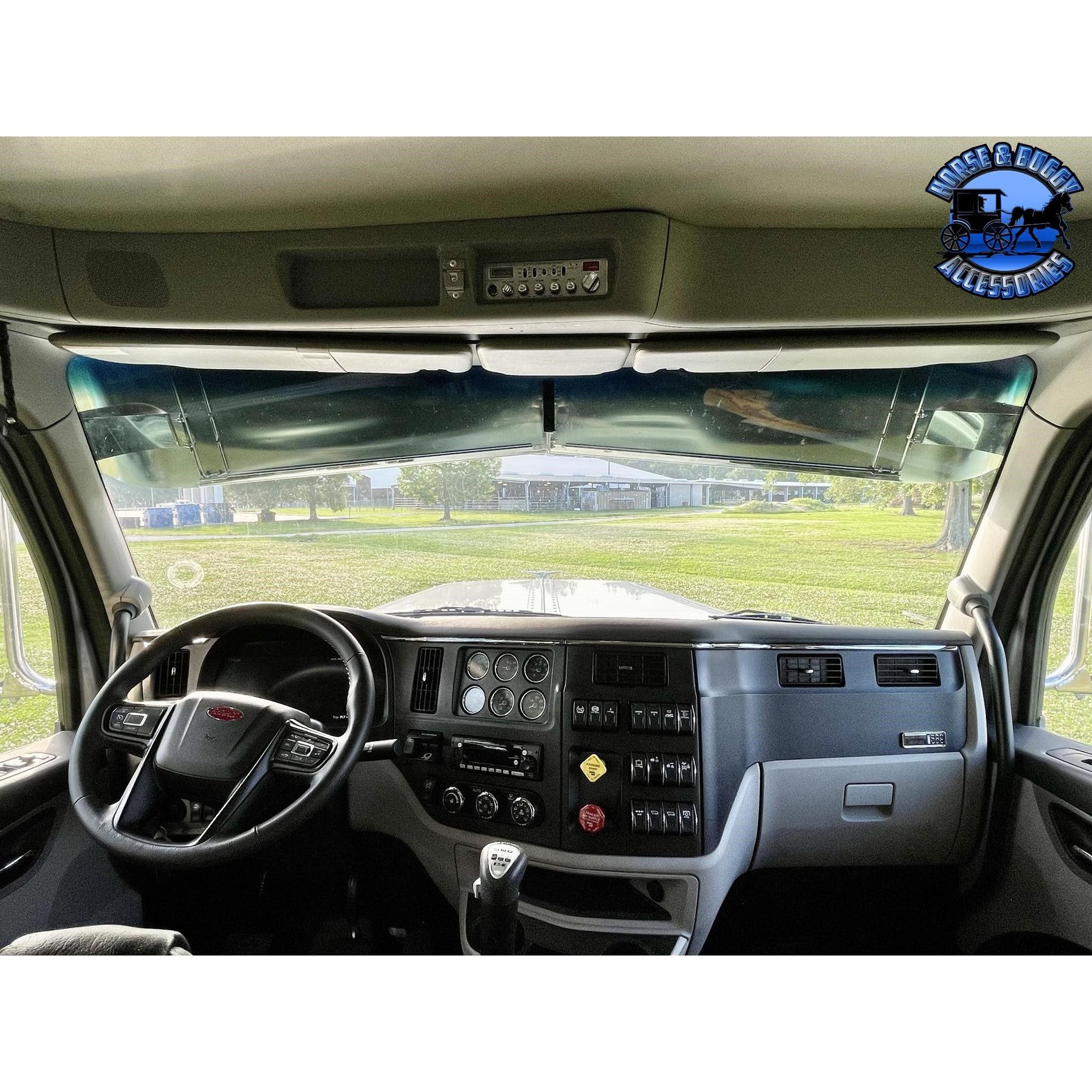 Rollin Low 13x9 Reverse bowtie Visor (Kenworth T680, T880, W990) (Pete ...
