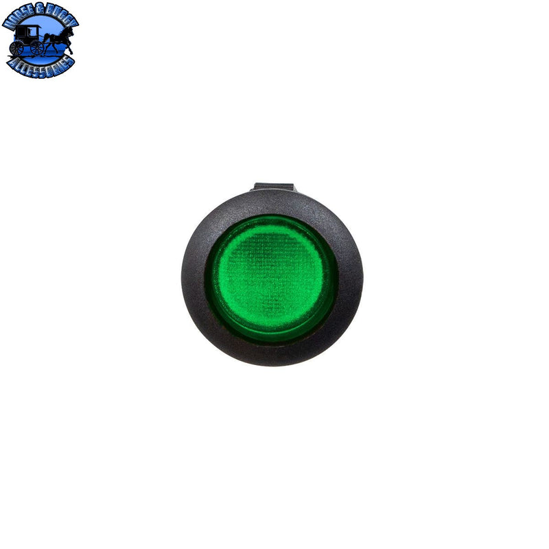 up-98301 Green Illum Round Rocker 10 Amp 12V On/Off 1/2" Dia. 1 Pc ...