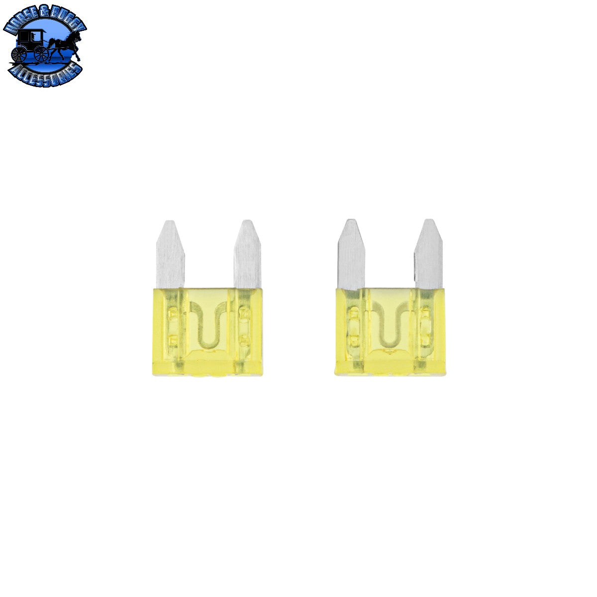 UP-98457 20 Amp Yellow Mini Fuse (2-Pack) — Horse & Buggy Accessories
