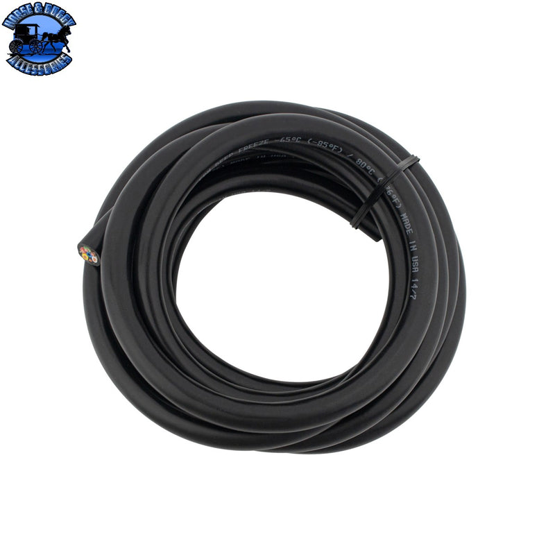 UP-98482 14 Awg 7-Way Black Jacketed Trailer Wire 10 Ft — Horse & Buggy ...