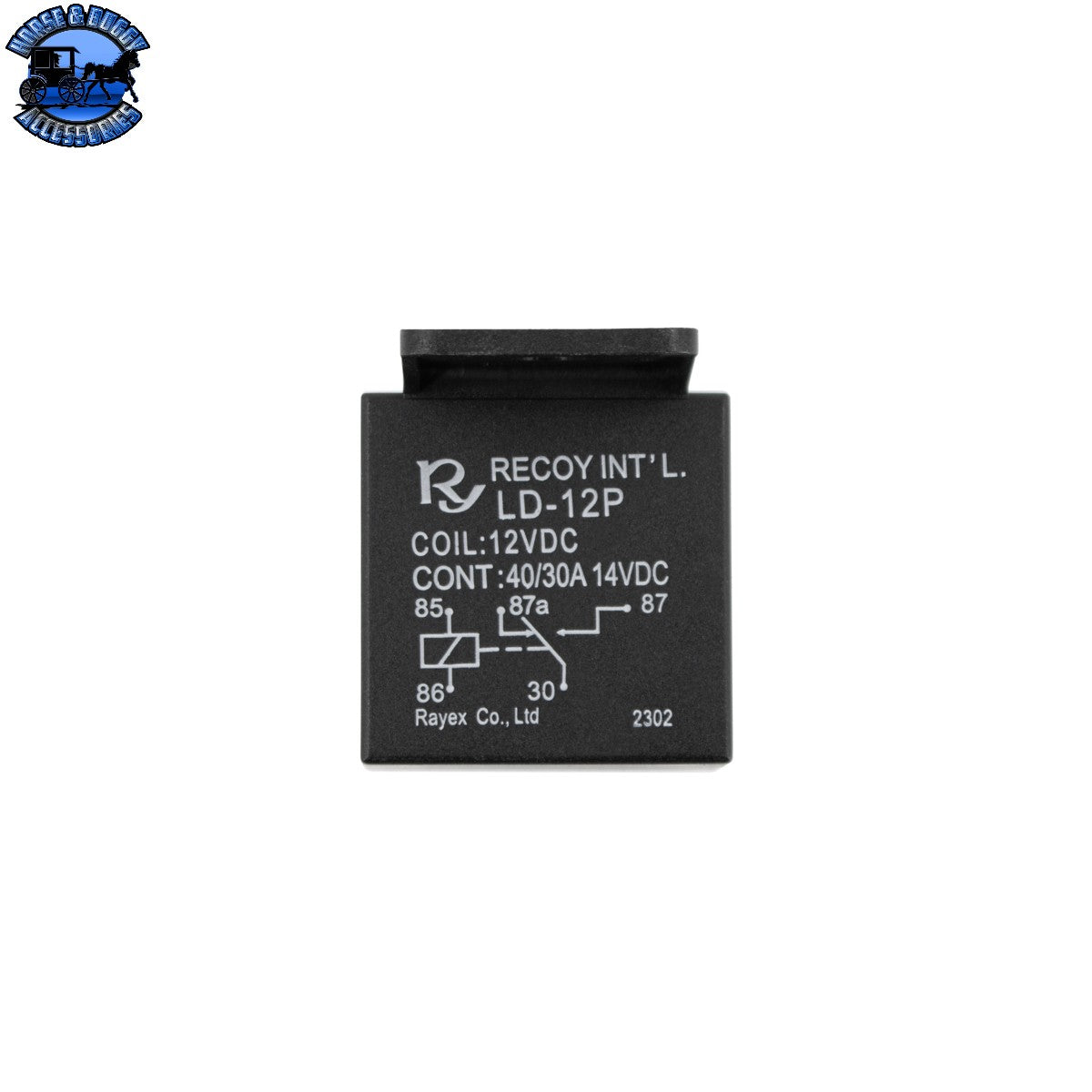 UP-98496 5 Pin Relay W/Tab 30/40 Amp 12 Volt — Horse & Buggy Accessories