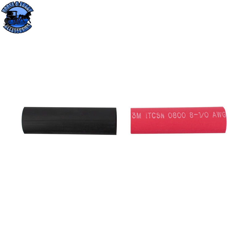 UP-98507 2/5" Red/Black 3:1 Heavy-Wall Adhesive Lined Heat Shrink Tubi ...