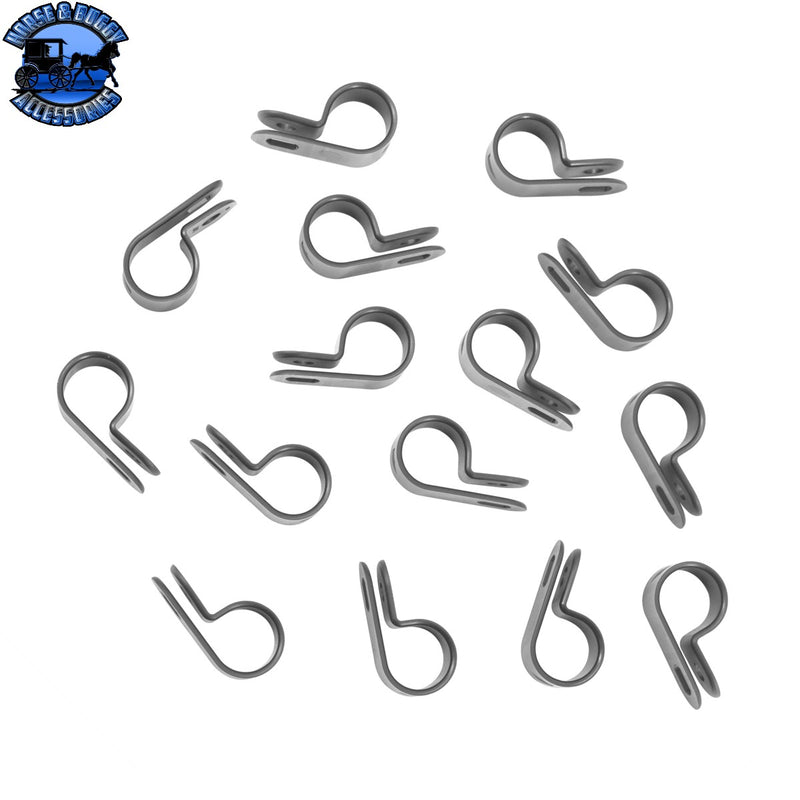 UP-98510 1/2" Black Nylon Cable Clamp (15-Pack) — Horse & Buggy Accessories