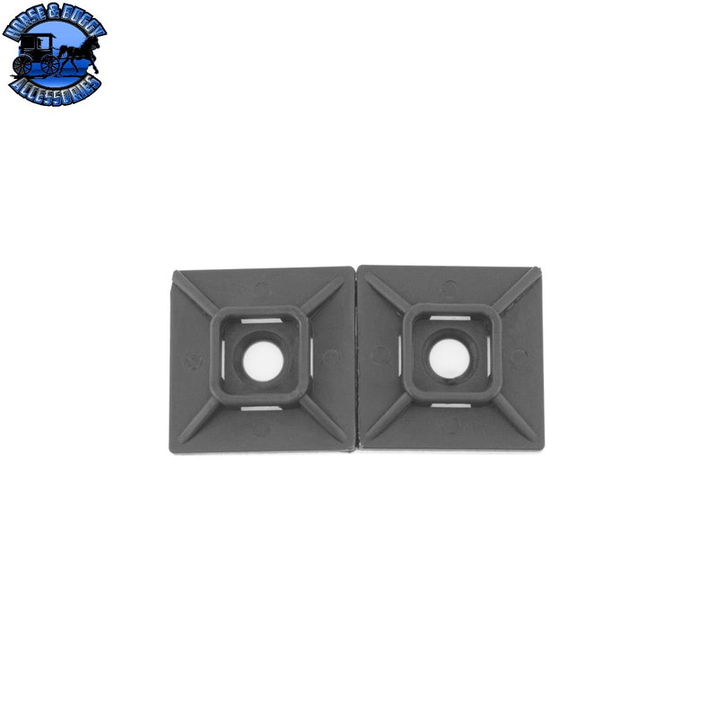 UP-98513 1" 4-Way Nylon Adhesive Cable Tie Mount Black (10-Pack ...
