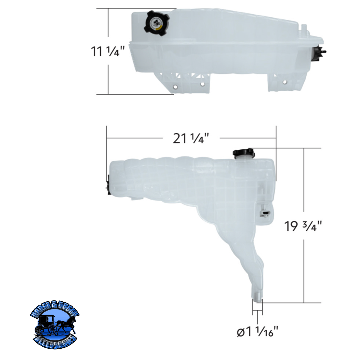 PRESSURIZED COOLANT RESERVOIR & COOLANT LEVEL SENSOR FOR 2017-2021 KEN ...