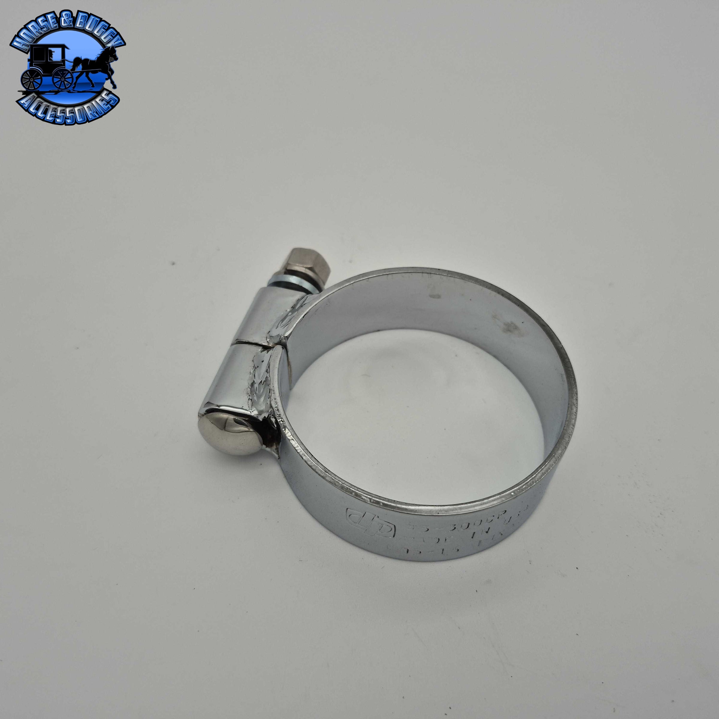 DP-45-300CP CHROME EXHAUST CLAMP — Horse & Buggy Accessories