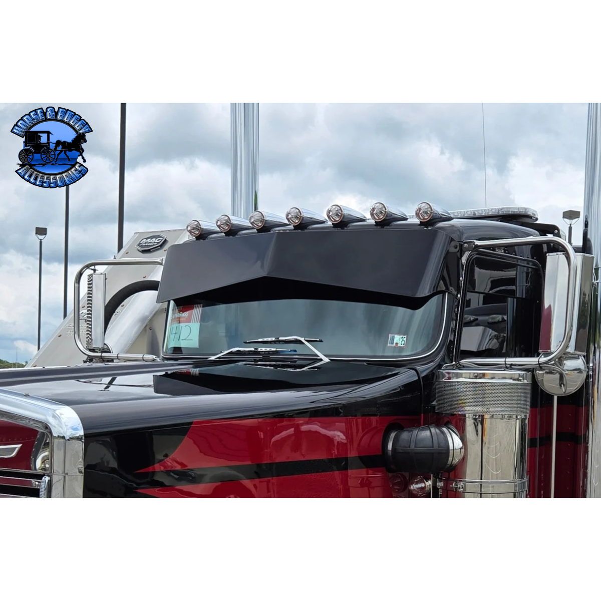 #GGE23 kw1 2006+ Kenworth 1 Piece Windshield 304 Stainless Wiper Arms ...