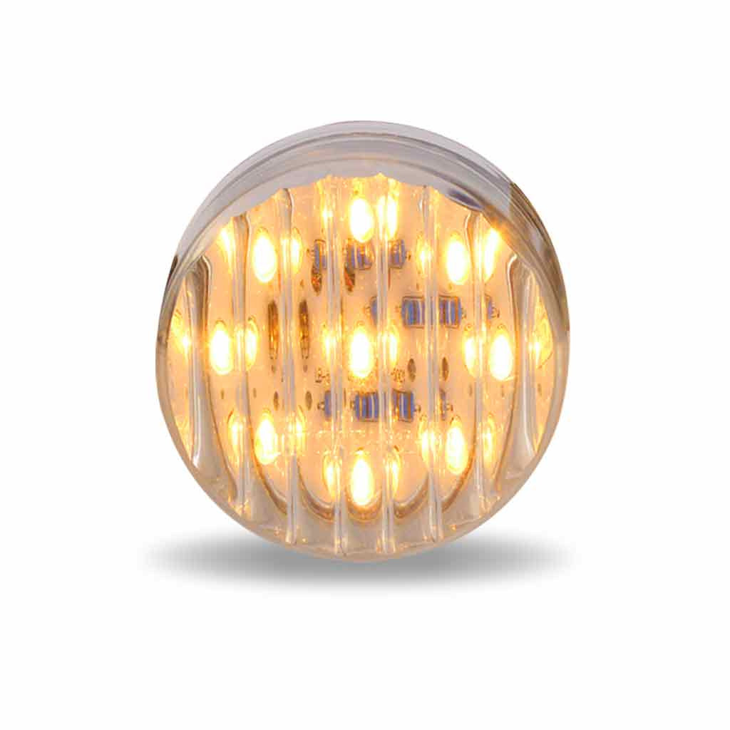 TLED-2TA 2" Round Clear Ribbed Amber LED (9 Diodes)" — Horse & Buggy ...