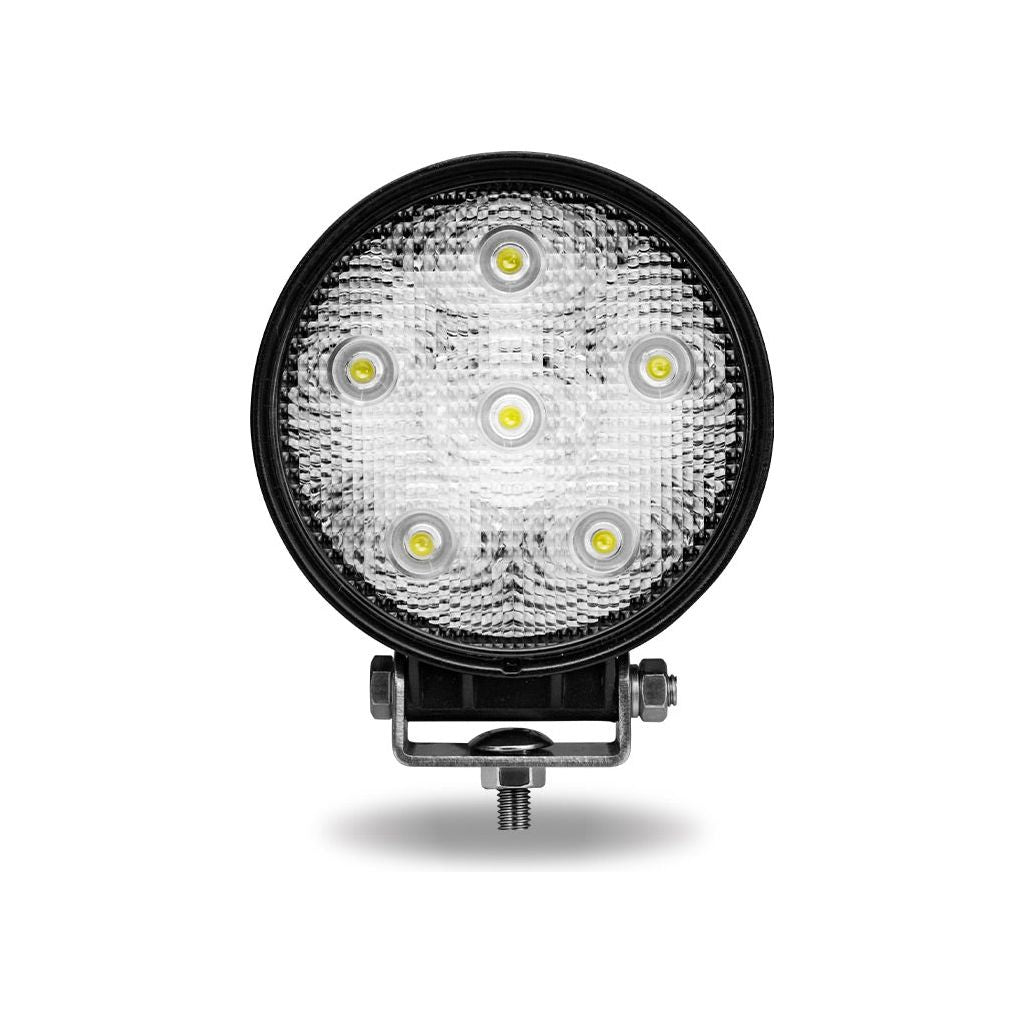 TLED-U23 Universal White Round Spot Work Light - Clear Lens - Black Ho ...