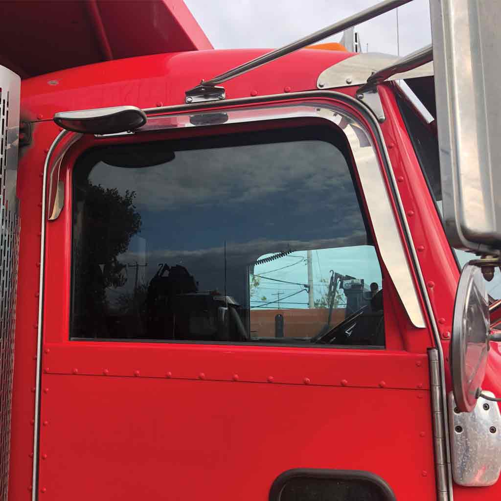 Peterbilt 379 Window Shade - Convex Mirror Cutout on Passenger Side (2 ...