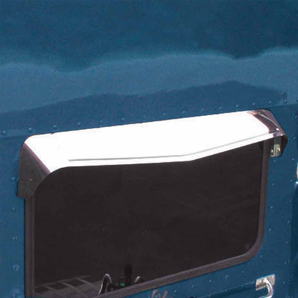 TP-1407 Peterbilt Universal Sleeper Rear Window Visor - Fits 37" Windo ...