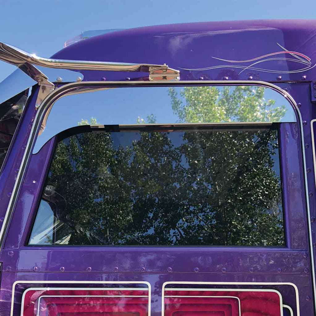 TP-1438 Peterbilt 5" Flange Chop Top Window - Cab Mounted Mirror ...