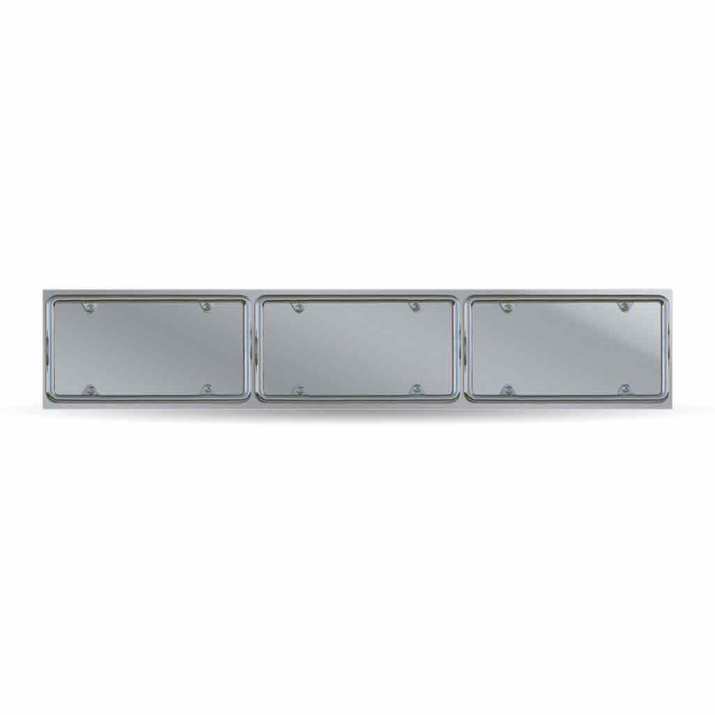 TU-1714 License Plate Holder – Triple Plate | Stainless Steel — Horse & Buggy Accessories