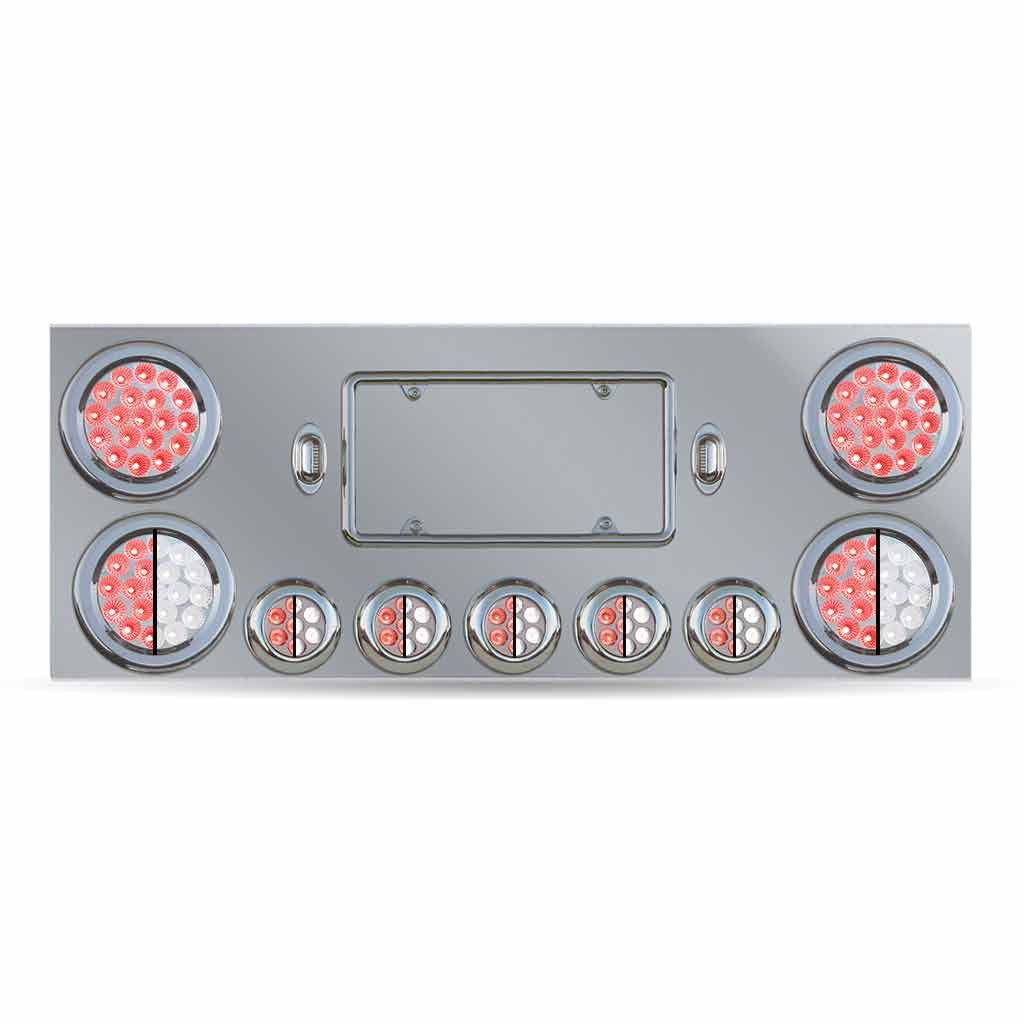 TU-9002L2 Dual LED Rear Center Panel – 4″ & 2.5″ Dual LEDs (Clear Lens ...