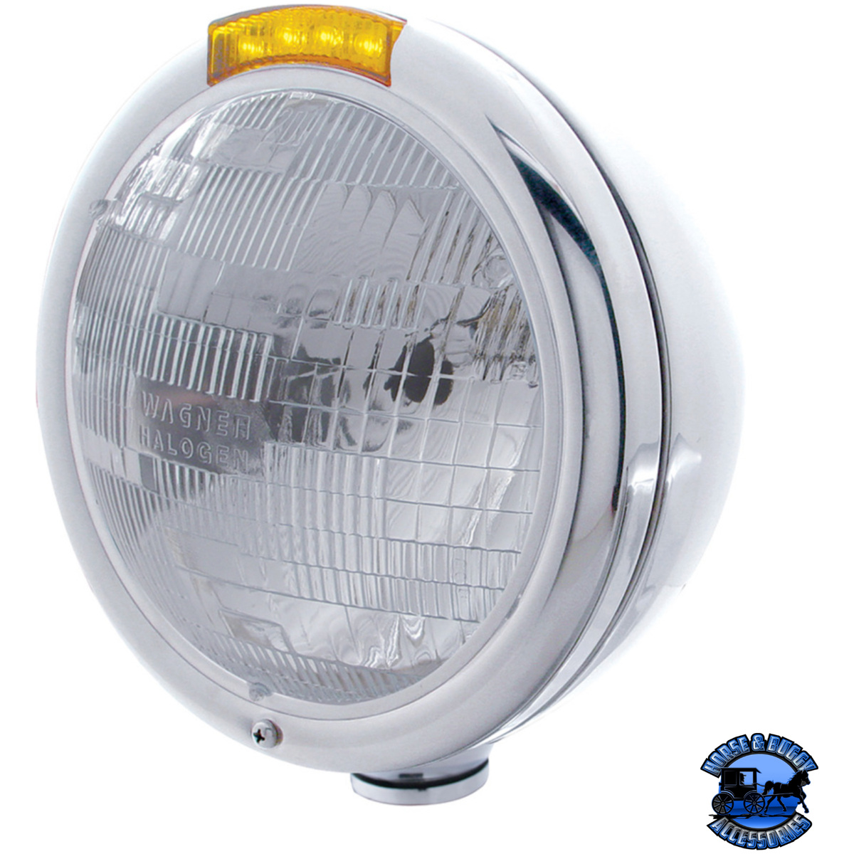 CLASSIC HEADLIGHT ASSEMBLY H6024 BULB & LED TURN SIGNAL (Choose Color ...