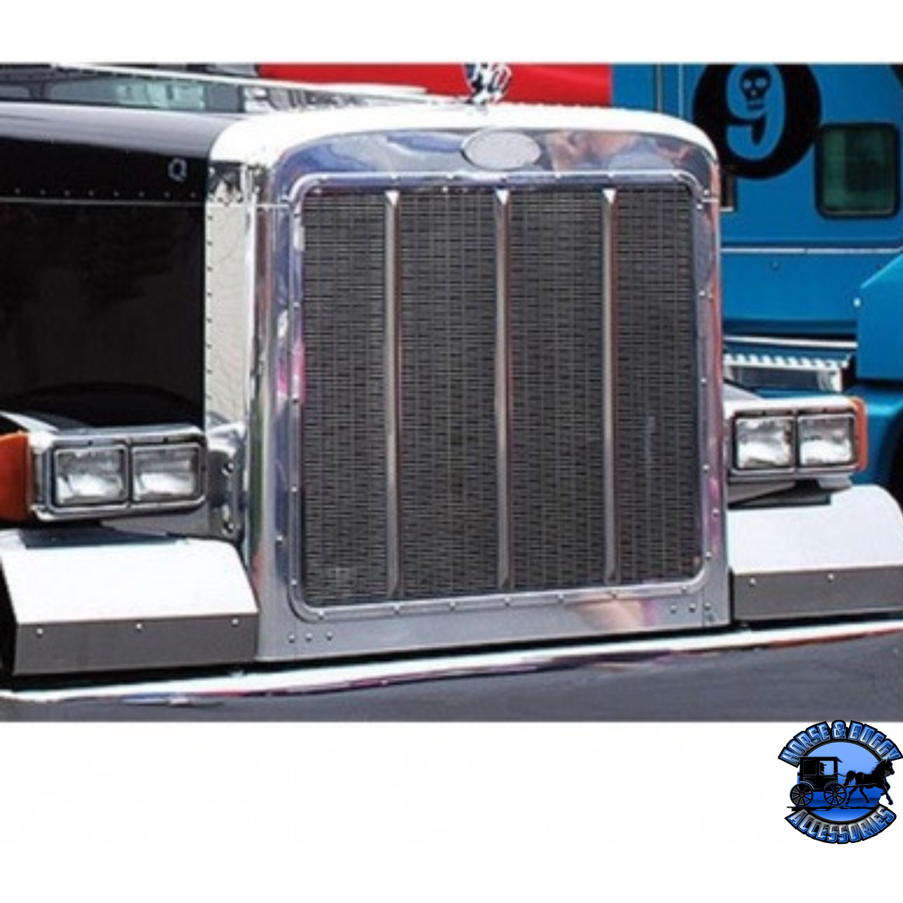 PETERBILT 379 CHROME GRILLE SURROUND #21207 — Horse & Buggy Accessories