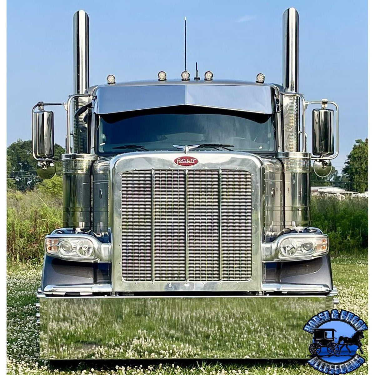 Rollin Low 13x9 Reverse bowtie Visor (Kenworth T680, T880, W990) (Pete ...