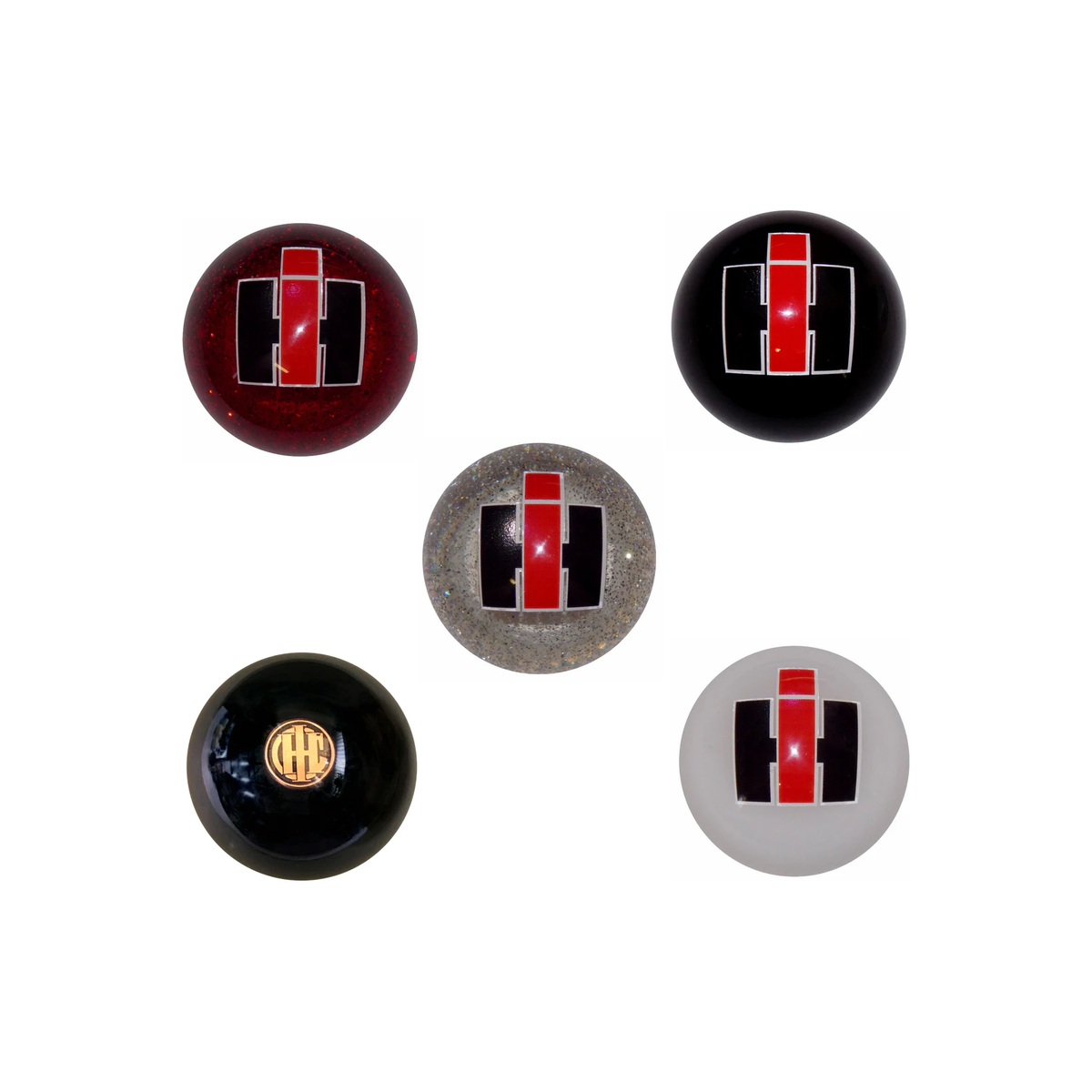IH Emblem Brake Knobs (5/8"-11 female threads) Twisted Shifterz (Choos — Horse & Buggy Accessories