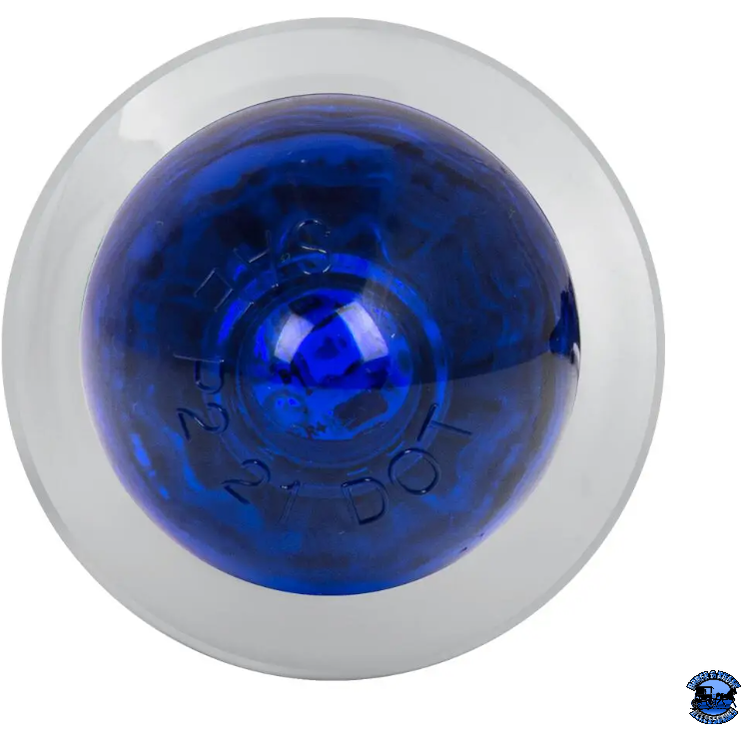 Grand General 1" Mini Push/Screw watermelon LED Light With Chrome Plas ...