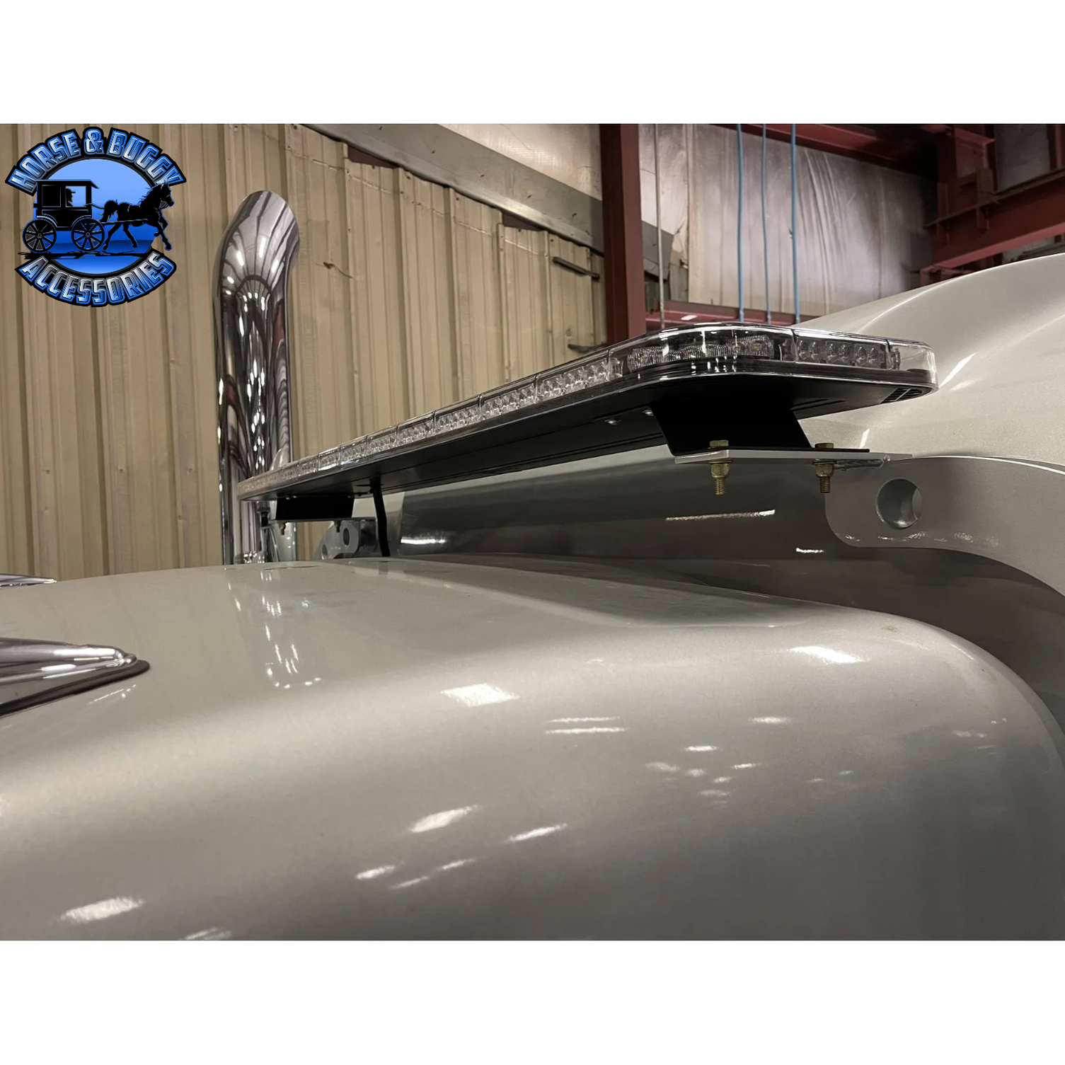 Strobe light bar brackets, for Peterbilt (high rise,raised roof cabs ...