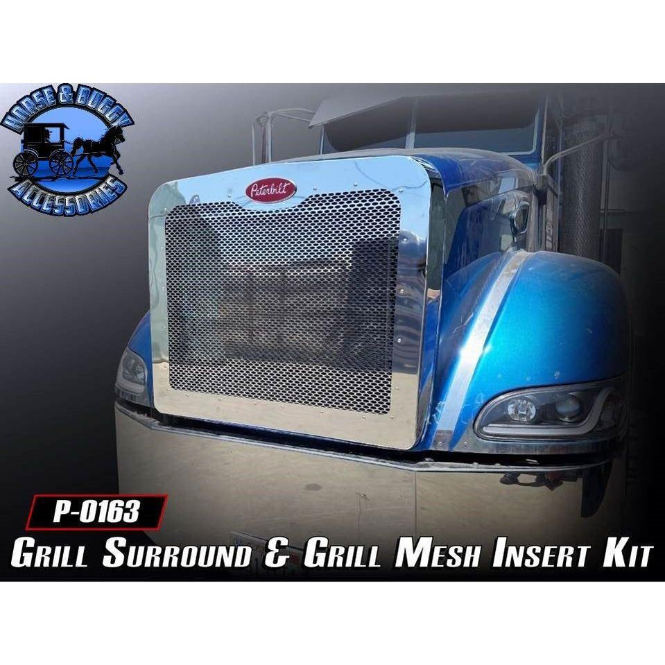 Peterbilt 386 front grill kit surround with insert (all years) Aranda ...