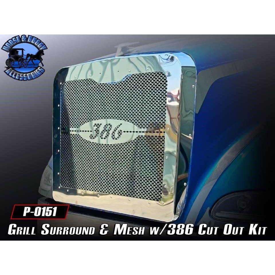 Peterbilt 386 front grill kit surround with insert (all years) Aranda ...
