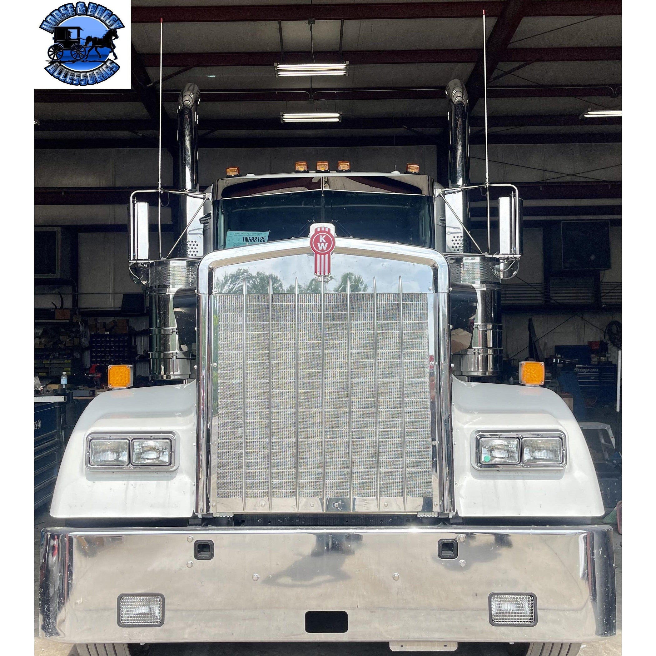 Rollin low Kenworth (COLT) 8" x 5" bowtie visor fits-aero cab models ...