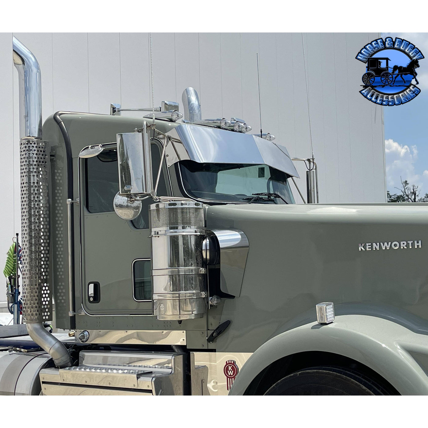 Rollin Low "Left Lane" 14 guage Kenworth Visor 13x11" Bowtie- #2026 ...