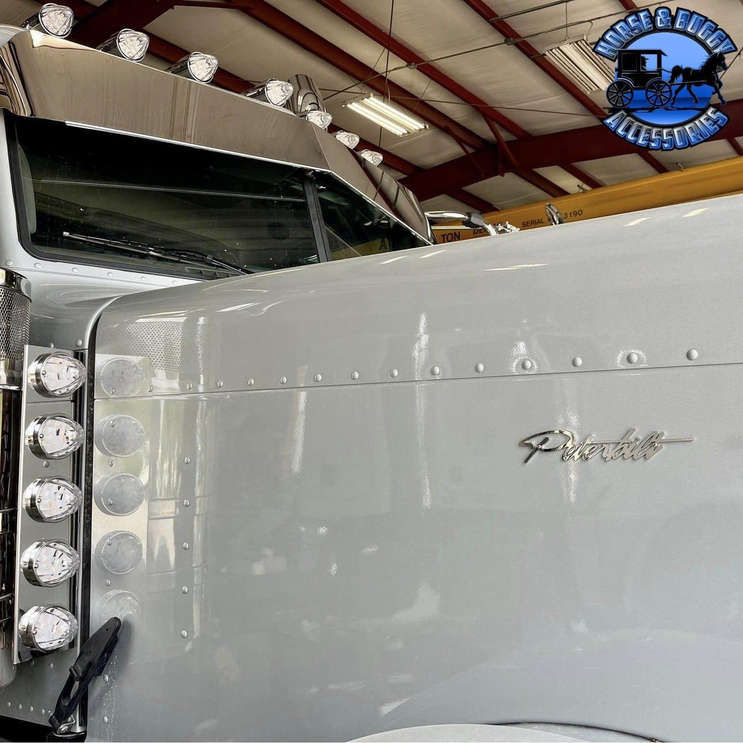 Stainless Peterbilt Emblem logos for sides and front of hoods (Sold by ...