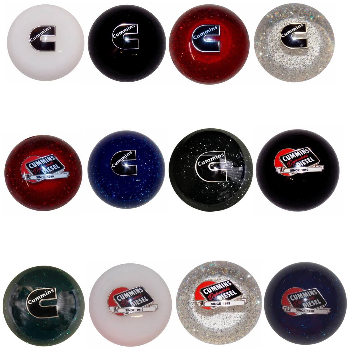 Cummins Emblem Brake Knobs Twisted Shifterz (Choose Color) — Horse & Buggy Accessories