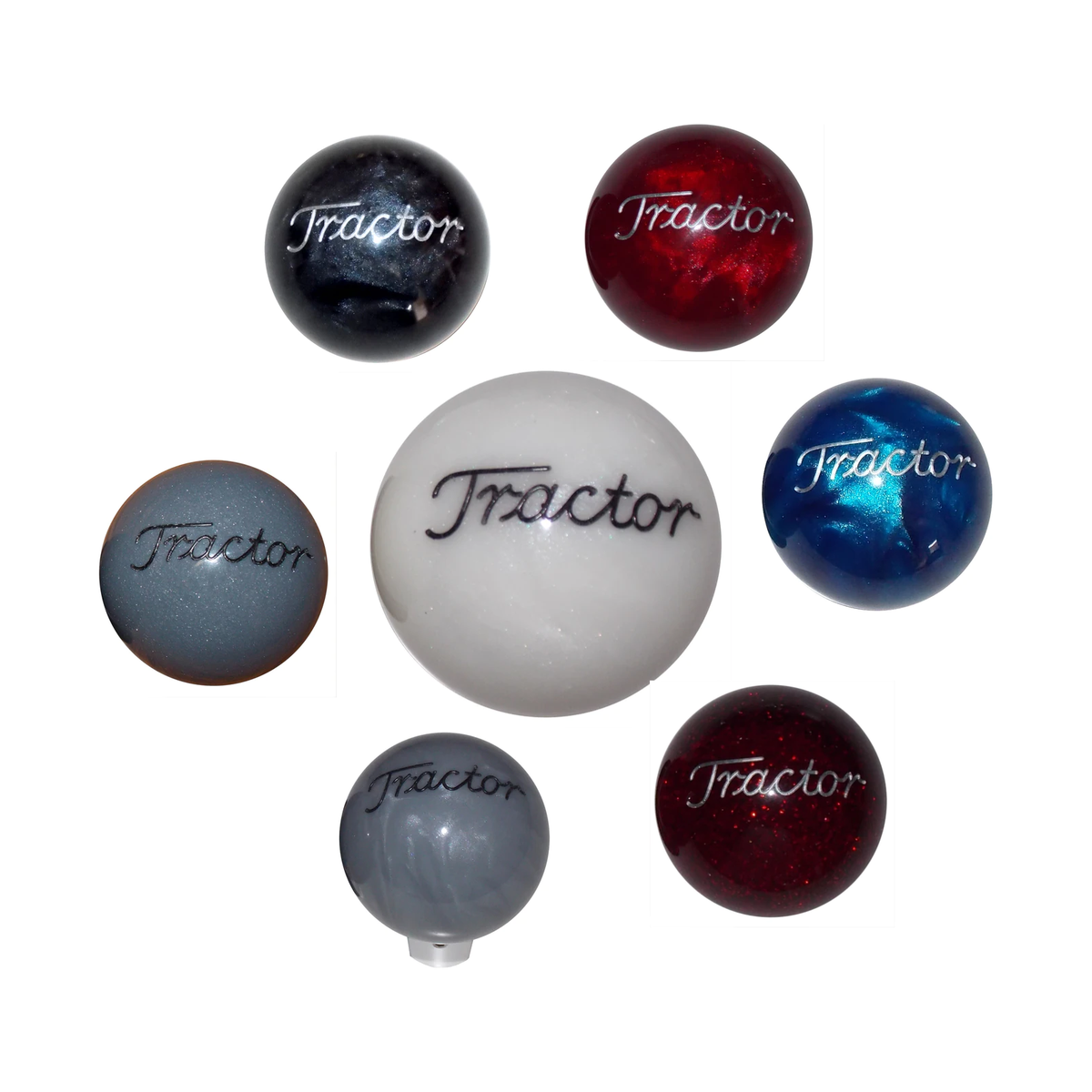 Font 1 Engraved Tractor Brake Knobs (5/8"-11 female threads) Twisted S — Horse & Buggy Accessories