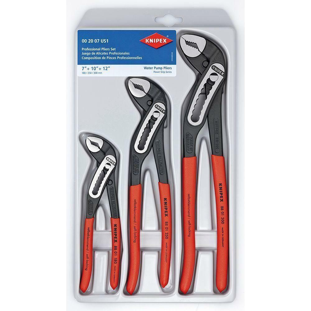 KNIPEX 00 20 07 US1 3 Piece Alligator Pliers Set — Horse & Buggy ...