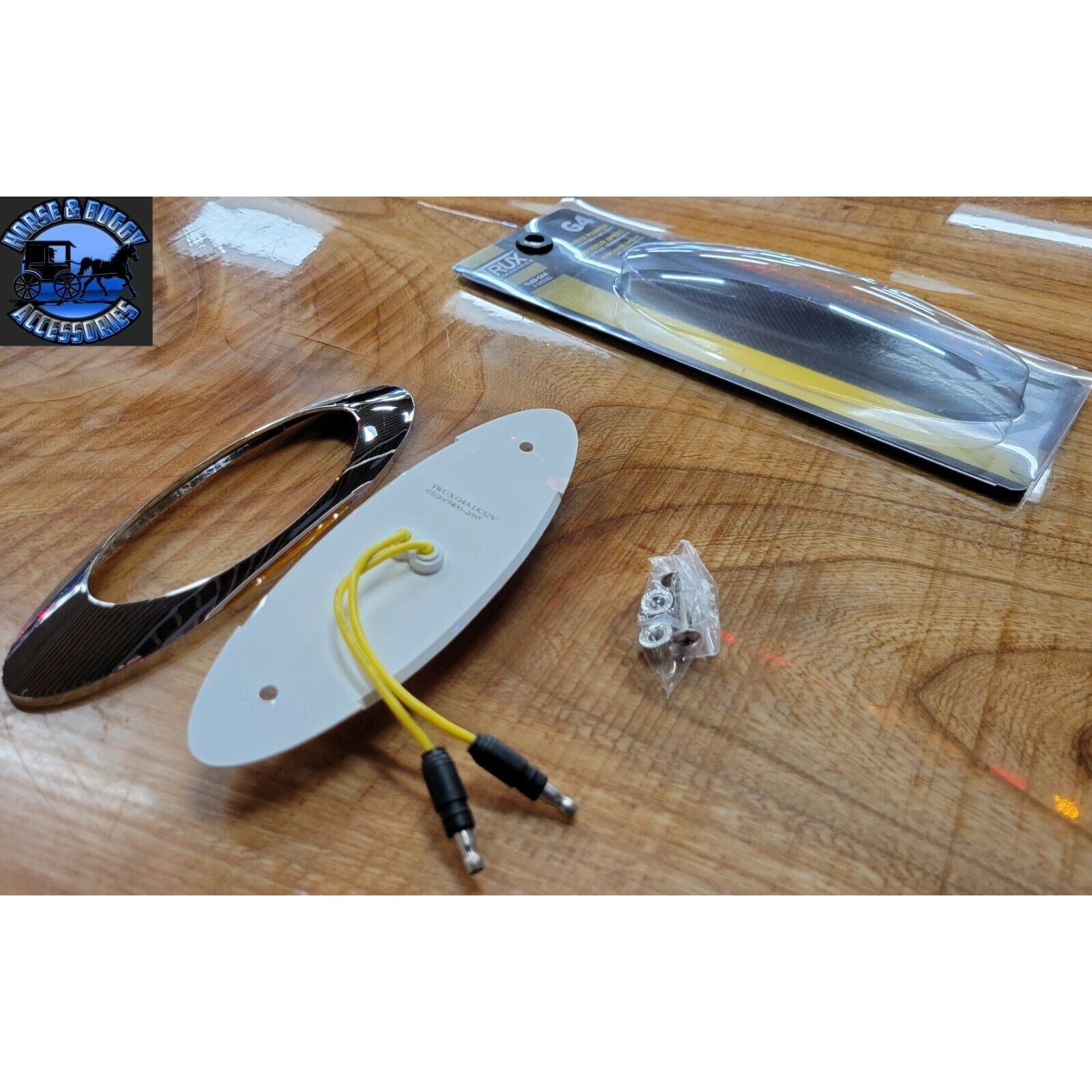 #TLED-G4A Trux panelite replacement light amber w/amber lens Peterbilt — Horse & Buggy Accessories